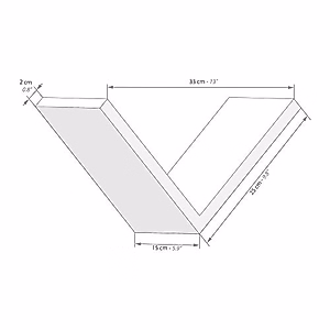 Mobili Fiver, A Set of 4 Giuditta V-Shaped Shelves, Oak, Laminate-Finished, Made in Italy