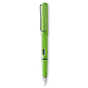 Lamy safari Fountain Pen - Elegant Design Cool Pens, Best Pens For Smooth Writing, Journaling, and Calligraphy - Green Extra Fine Point Pen