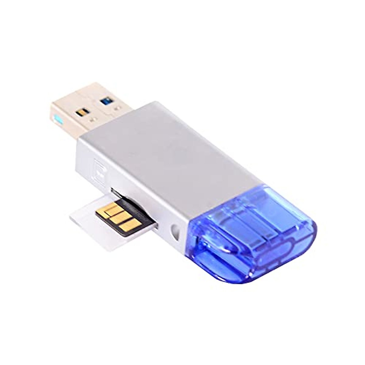 JSER USB-C Type C USB 2.0 to NM Nano Memory Card & TF Micro SD Card Reader Compatible for Huawei Cell Phone & Laptop