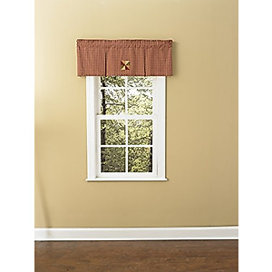 Park Designs Mill Village Lined Pleated Valance, 45" x 15"