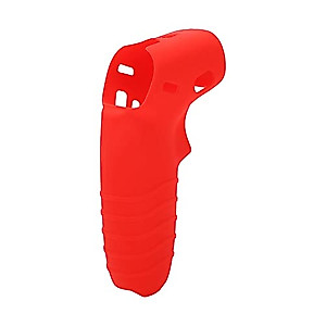 AYNEFY Drone Controller Rocker Sleeve, Space Saving Soft Reasonable Hole Reservation Lightweight Drop Resistant Drone Rocker Silicone Protector with Lanyard for FPV (Red)