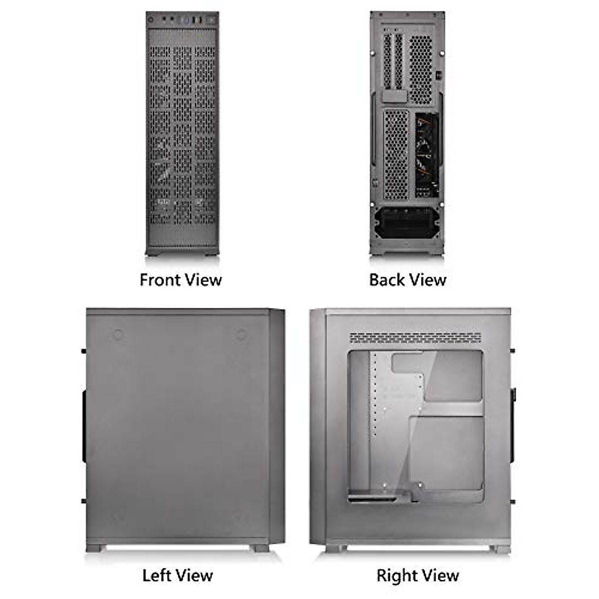 Thermaltake Core G3 Black Slim Small Form Factor ATX Perforated Metal Front and Top Panel Gaming Computer Case 2.0 Edition with Two 120mm Front Fan Pre-Installed CA-1G6-00S1WN-A0