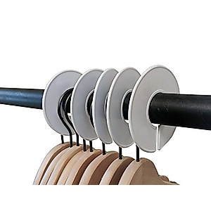 NAHANCO CWHTBLANK100, White Round Clothing Size Dividers, Blank, Model Number: CWHTBLANK50