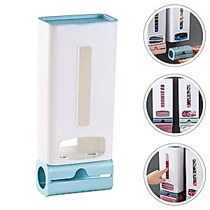 Trash Bag Holder Garbage Bag Dispenser Wall Trash Bag Organizer Wall Garbage Bag Storage Box Wall Mount Carrier Bag Dispenser Recycling Grocery Pocket Containers for Kitchen Bathroom