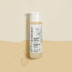 The Honest Company 2-in-1 Cleansing Shampoo + Body Wash | Gentle for Baby | Naturally Derived, Tear-free, Hypoallergenic | Fragrance Free Sensitive, 10 fl oz