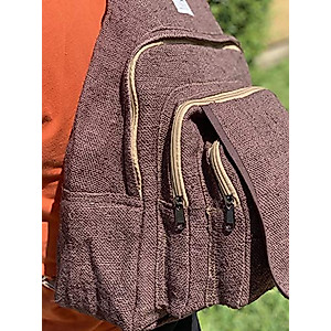 Unique deasign Himalaya Hemp Sling Backpack Hippie Backpack Festival Backpack Hiking Backpack 100% Hemp|100 VEGAN| FAIR TRADE | Handmade with Love.