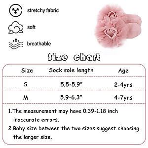 BAOPLAYKIDS 5 Pairs Girls ruffle Lace Tutu Socks Toddler Baby Triple Frilly Dressy Tulle Socks Eyelet Turn Cuff Ankle Socks for 2-7T