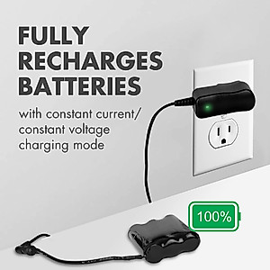 Tenergy 4.2V 1A Battery Charger with DC 4017 4.0x1.7 Connector, for 3.7V Li-ion 1S Rechargeable Battery