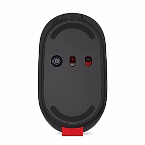 Lenovo Go USB-C Essential Wireless Mouse, 2.4 GHz Nano USB-C Receiver, Adjustable DPI, Rechargeable Battery, Ambidextrous, GY51C21210, Grey