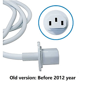 WESAPPINC Replacement US Plug Extension Cable for Apple iMac G5 20" 21.5' 24" 27" Power Supply Cord