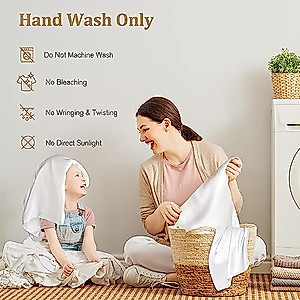 BeeVines Silk Pillowcase, 2 Pack 100% Mulberry Silk Pillow Case for Hair & Skin, Pure Natural Satin Pillow Cases with Hidden Zipper, Cooling Pillowcases for Queen Size (One Side Silk, Pearl White)