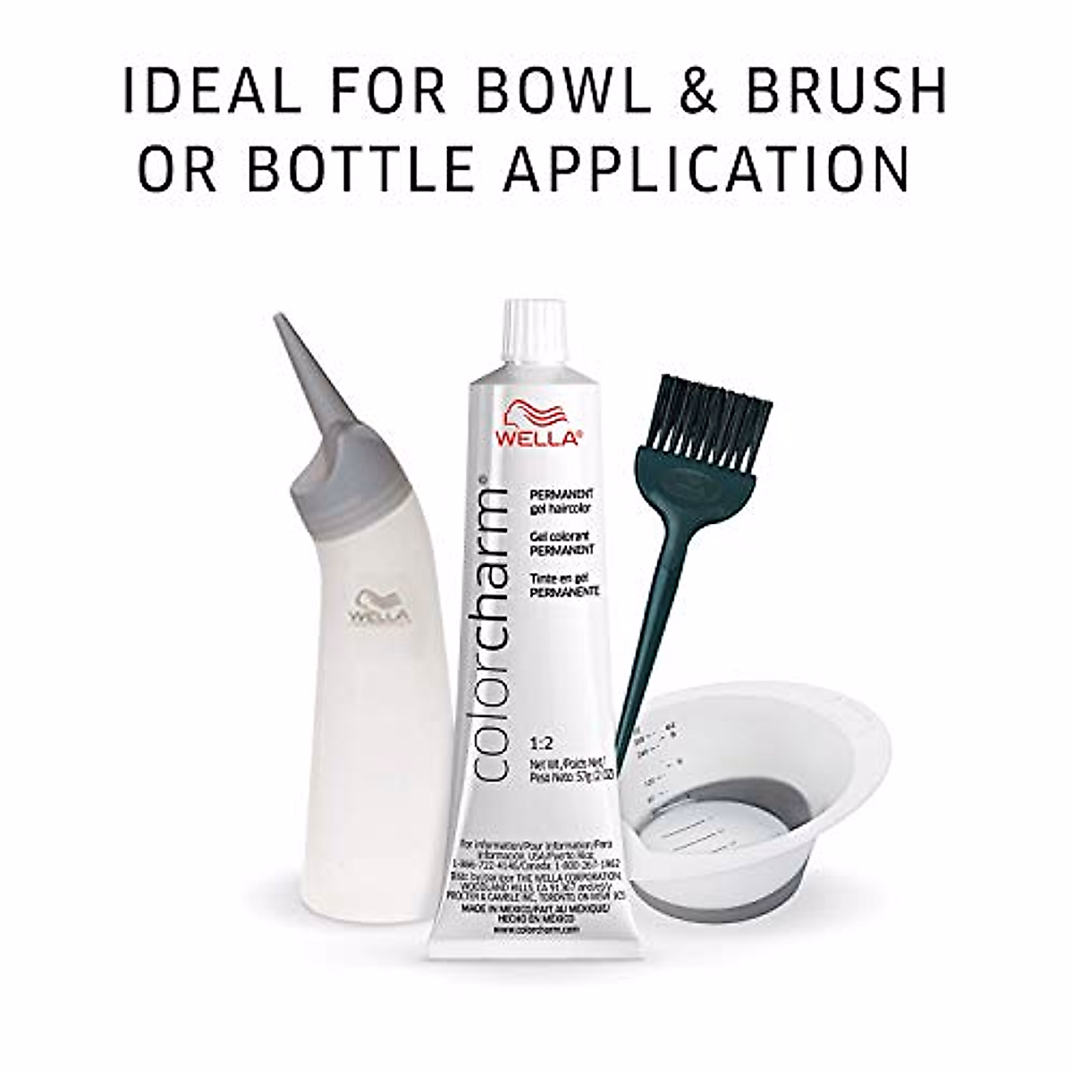 WELLA colorcharm Permanent Gel Haircolor, With Long Lasting Gelfus Technology, For Gray Coverage, 7A Medium Smokey Ash Blonde, 2 oz