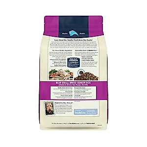 Blue Buffalo Life Protection Formula Natural Senior Small Breed Dry Dog Food, Chicken and Brown Rice 5-lb Trial Size Bag