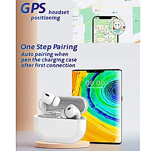 Bluetooth 5.3 Air Pro Wireless Earbuds, Bluetooth Headphones with Microphone,IPX7 Waterproof Touch in-Ear Sports Earbuds, 30H Playtime, Noise Cancelling Stereo Earphones for Sports and Work（2022）