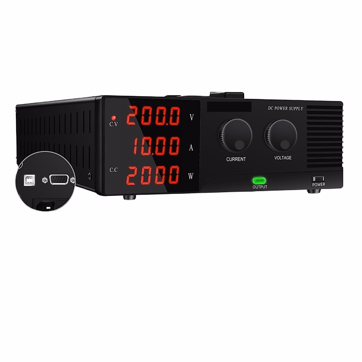 Power Supply Voltage Regulator Voltage Programmed 300V 5A Adjustable Power Supply with RS232 Interface, 15V 100A Bench Power Supply 110V/220V(300V 5A 1500W RS232,220V)