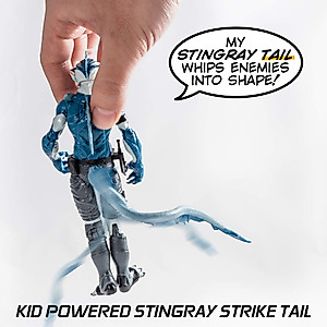 Alter Nation El Ray Human Stingray Electric EEL Hybrid Web Cartoon Dark Horse Comics Graphic Novel Action Figure with “Lightning Storm” Light up Feature & Mini Comic Book Great Gift for Kids 6 & Up