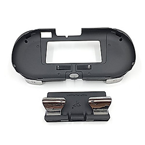 L3 R3 Matte Hand Grip Handle Joypad Stand Case with L2 R2 Trigger Grips Handel Holder Button For PS Vita PSV 2000 （Black）