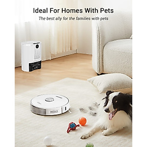 Ultenic T10 Robot Vacuum Self Emptying, Robot Vacuum and Mop Combo, 60-Day Capacity, LiDAR Navigation, 3000Pa Strong Suction, APP & Remote & Alexa Control, Ideal for Pet Hair, Hard Floor and Carpet