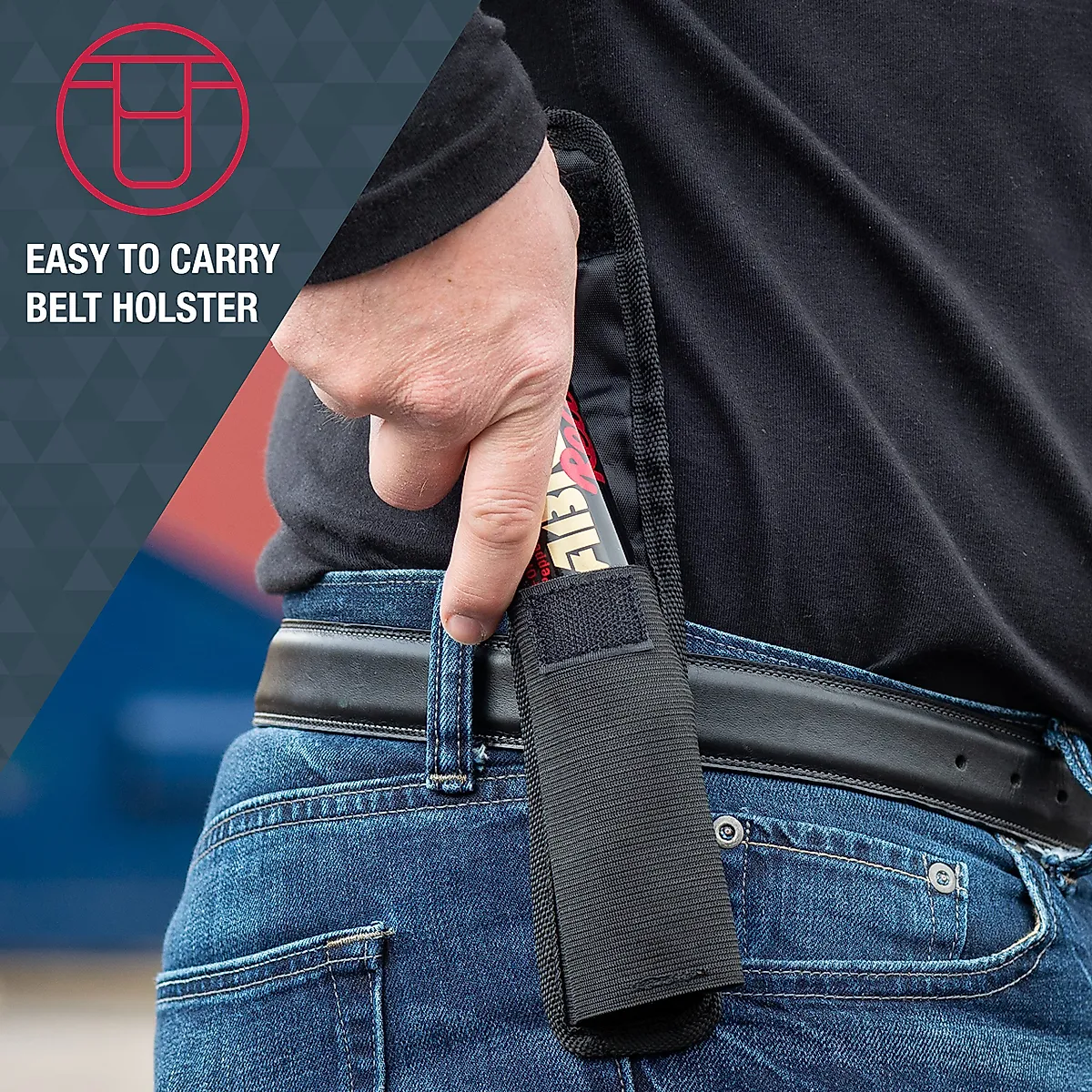 SABRE Nylon Belt Holster for Magnum 120 Series, Fits 122-Grams (4-Ounces) Models, Provides Quick Access To Protection, Durable Design, Velcro Closure