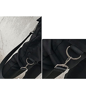 MOKEWEN Men's Multi Pocket Street Punk Hip Hop Casual Cargo Trousers Joggers Dancing Harem Pant 31-32