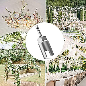 (2 Pack 2 Size 12mm,19mm) hex shank nut driver power wing nut drill bit socket tool drive kit, slotted wing nut drill sleeve wrench wrench kit, panel nut screw eye C-shaped hook bolt