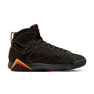 Jordan Mens Air Jordan 7 Retro CU9307 081 Citrus 2022 - Size 9.5, Black/Citrus-varsity Red