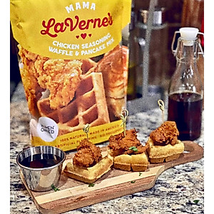 Mama LaVerne’s Pancake and Waffle Mix and Chicken Seasoning Mix - Quick Buttermilk Pancakes, Light and Belgium Waffles and Chicken - Fried, Air Fried or Baked