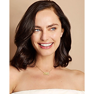 Glimmerst Birthday Year Necklace, 18K Gold Plated Stainless Steel Birth Year Number Pendant Necklace Memorable Anniversary Jewelry for Women