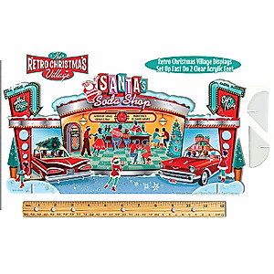 Santa's Soda Shop | The Retro Christmas Village Table Top Display