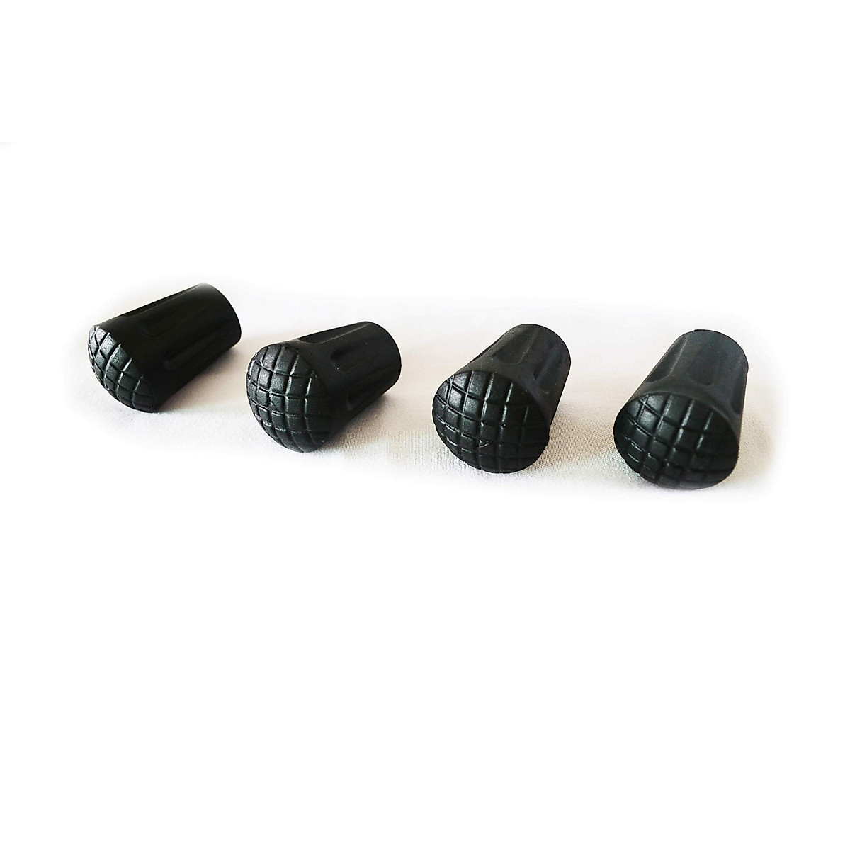 4 Pack Replacement Rubber Walking Pole Tips for Standard Trekking Poles