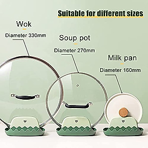 2 Pack Spoon Rest for Kitchen Counter, Cooking Ladle/Spatula/Spoon Holder for Stove Top, Utensil Rest for Countertop, Kitchen and Grill Utensil and Lid Holder, No Mess Rack with Drip Pad - by IYOOH