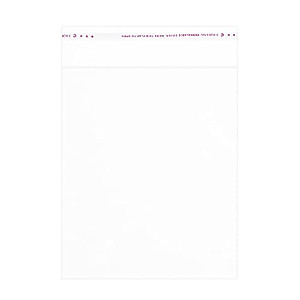 Tendwarm 9X12 Inch t-shirt Bags Clear Apparel Bags Self Seal Flap for Shirts Plastic Bags for Clothes Party Wedding Gift Bags (100 Pcs)