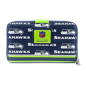 Loungefly NFL: Seattle Seahawks Logo All Over Print Wallet