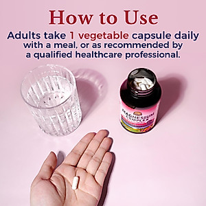 Vitalitown Magnesium Complex Supplement 500mg - Maximized Absorption Chelated Magnesium Glycinate, Malate, Taurate & Citrate - Vegan Non-GMO Magnesium 120 Capsules for Sleep, Muscle, Energy & Heart