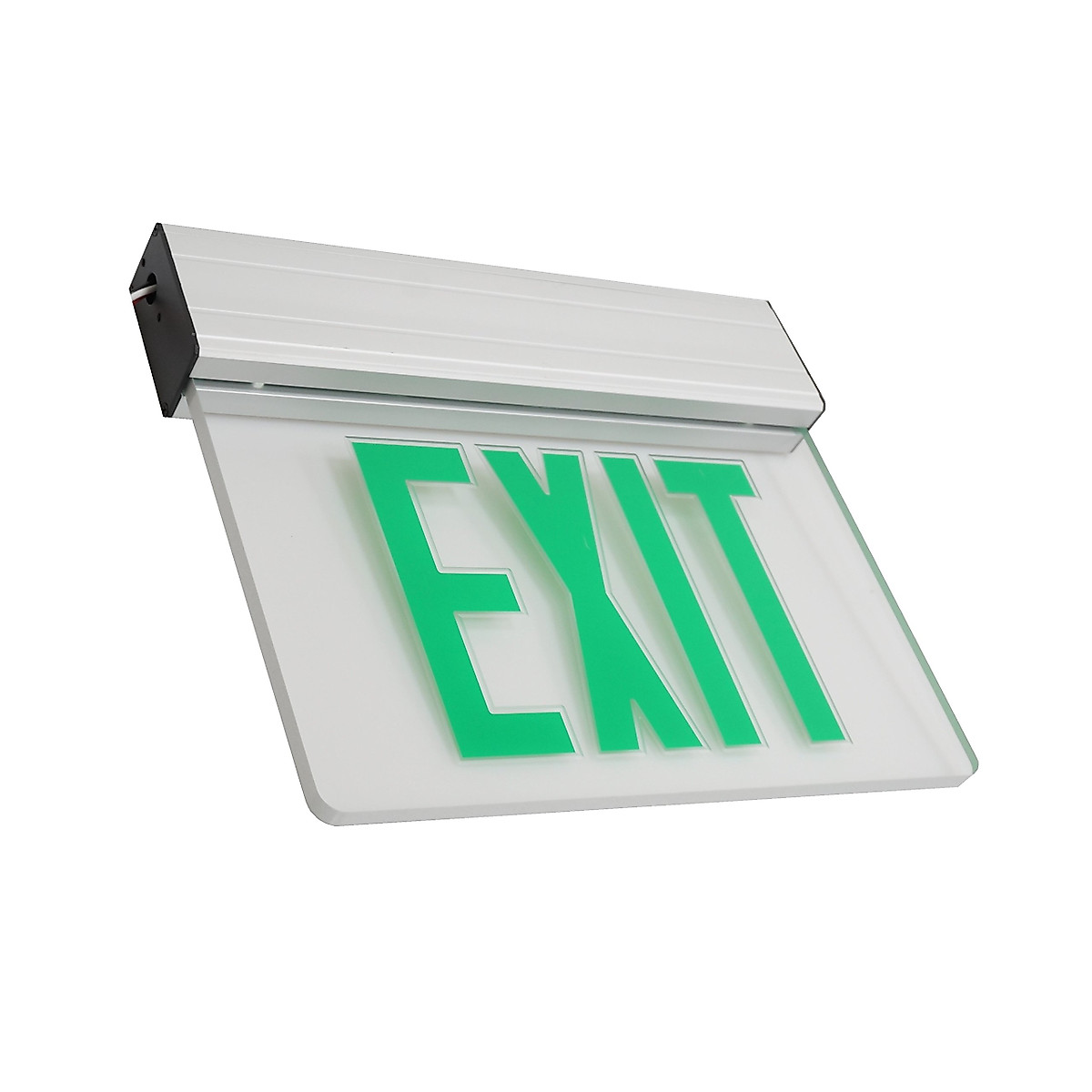 NICOR Lighting LED Emergency Exit Sign, Clear with Green Lettering (EXL2-10UNV-AL-CL-G-1)