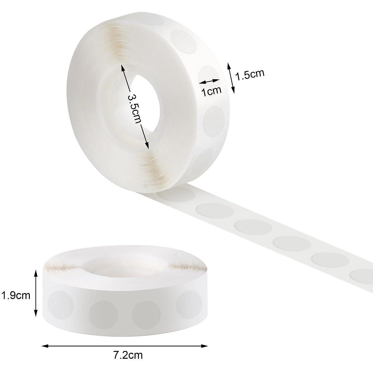 Phinus 3000 Pieces Glue Points, Balloon Tape, Sticky Dots, Balloon Glue Points, Glue Points Double Sided, Balloon Sticky Dots for Balloons Craft Sticky, Wedding Decoration, Stick Photos