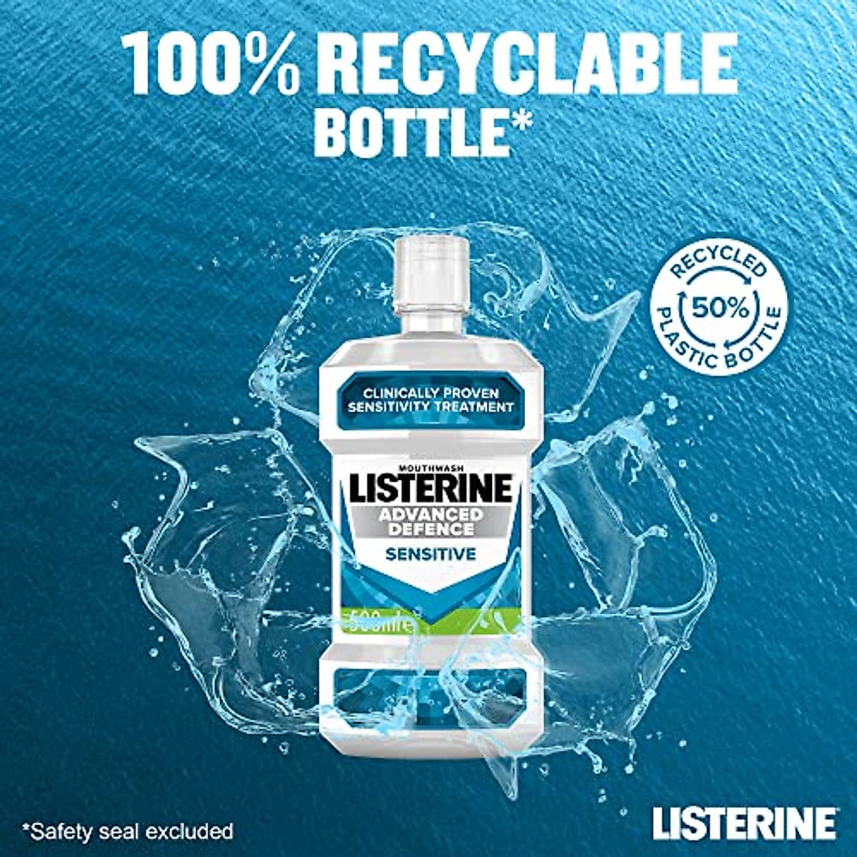 Advanced Defence Sensitive Mouthwash Fresh Mint 500ml