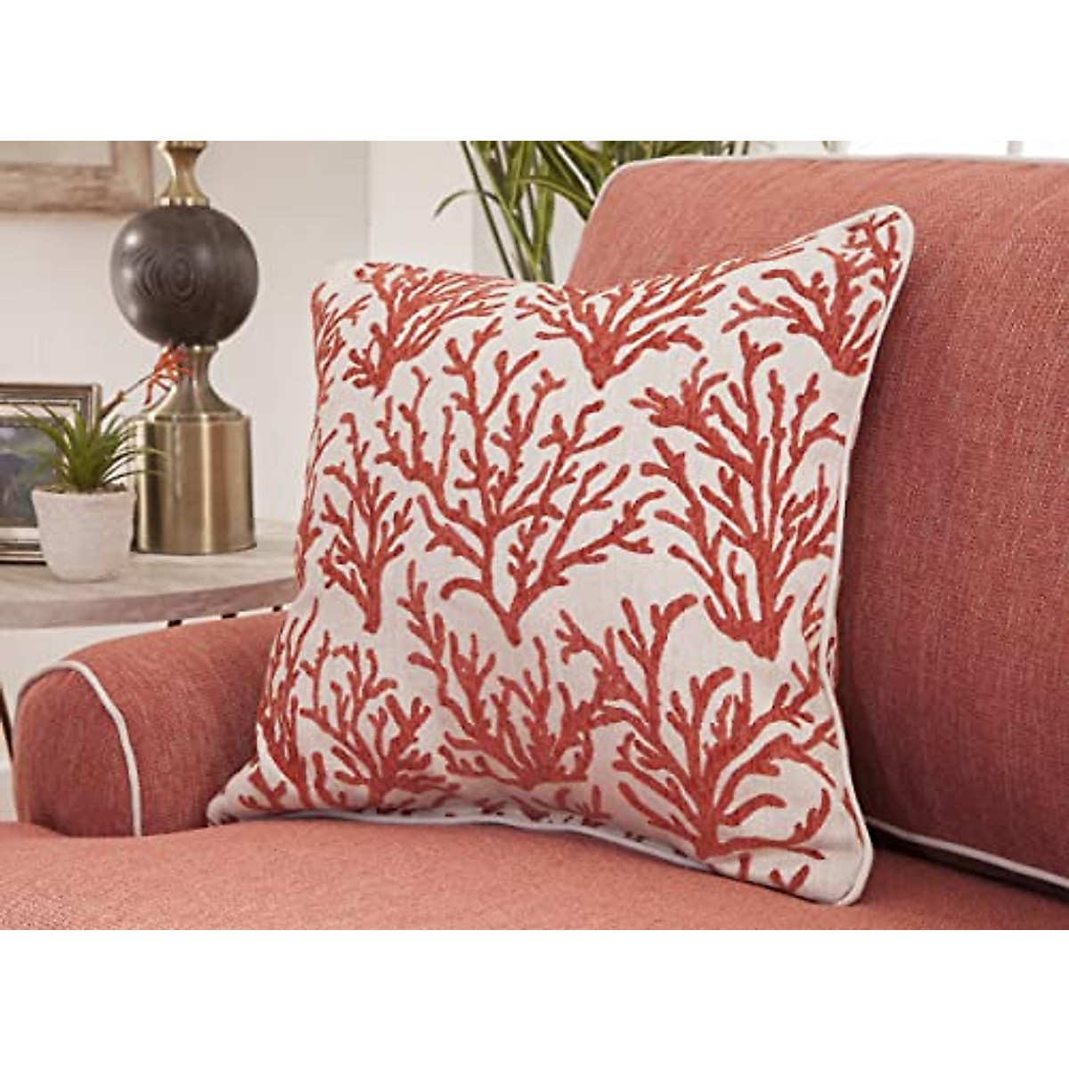 American Furniture Classics Coral Springs Model 8-020-S260C Loveseat with Two Matching Pillows