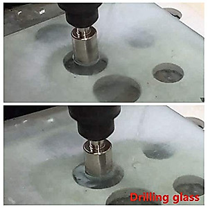 JINGLING Diamond Drill Bits Set 1/2" 3/4" Tile Hole Saw Masonry Tools for Stone Glass Pack of 2Pcs