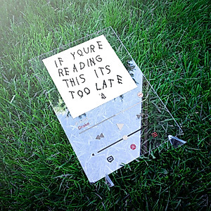 unnamed Drake - If You’re Reading This It’s Too Late Acrylic Poster Customize Your Poster Print Any Album Cover or Your Photo and add Your Favourite Song and Artist Custom (5.8 x 8.3 inch)