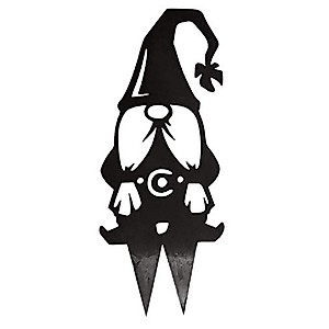 4PCS Steel Gnomes Decoration, Cute Hollowed Out Steel Garden Gnomes Statue, Art Dwarf Decor Branch Ornaments for Home Garden Yard Patio Outdoor Decoration