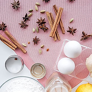 Perforated Baking Mats, 2 PCS Pink Eclair Silicone Mat for Half Sheet, Non-Stick Reusable Oven Liners for Making Bread/Pizza/Pastry/Cookie 11 5/8" x 16 1/2", Sakura Pink