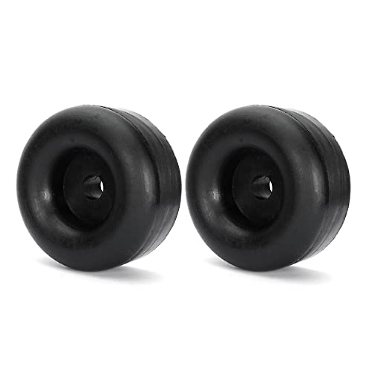 2.5" 2.5 Inches Round Rubber Bumper, Rubber Bump Stops, Feet Bumpers, Replace for Cargo Trailer Ramp Doors, and for Truck Gates (Pack of 2)
