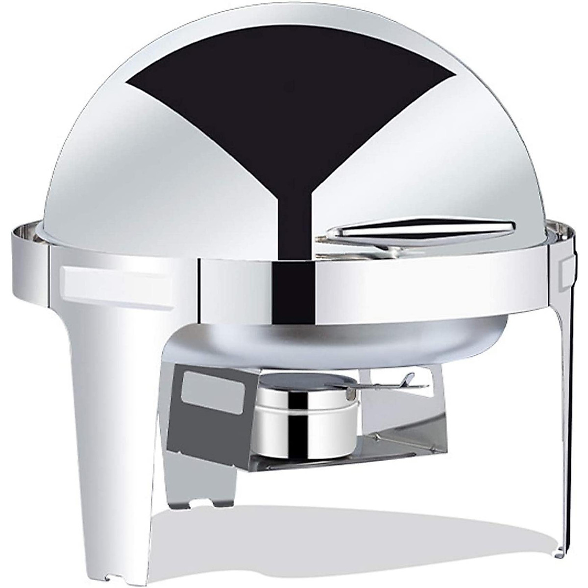 UZOURI Stainless Steel Chafing Dish, 6.8L Chafing Dish Set Food Warmer Buffet with Food Pans Fuel Holders, for Buffet Catering Kitchen Party(Color:All Steel Cover) (All Steel Cover)