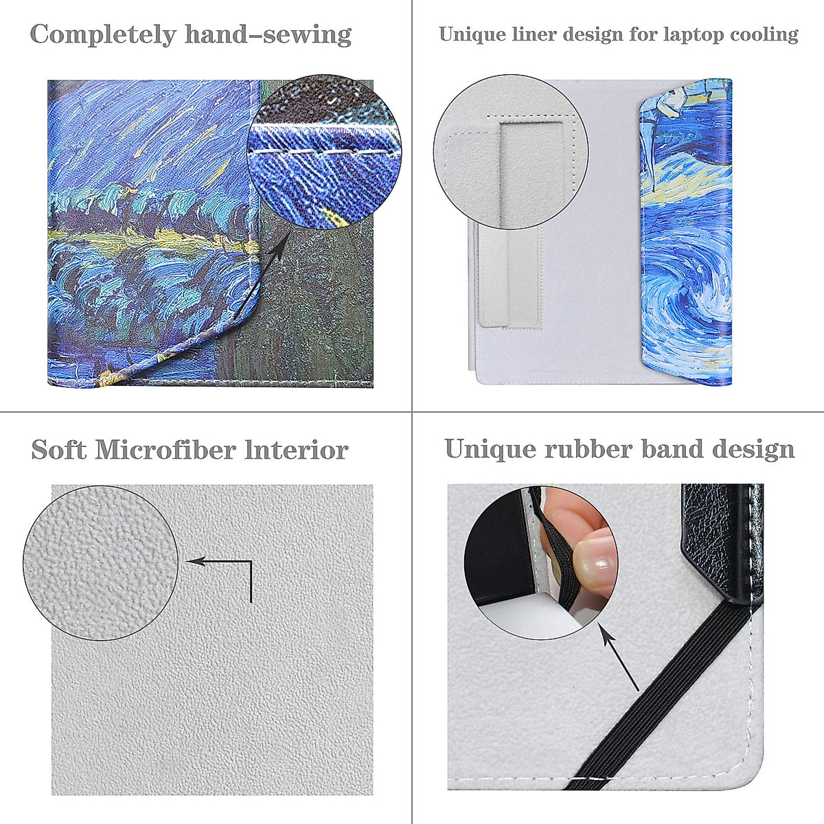 Alapmk Protective Case for 13.3" Dell Inspiron 13 5300 5390 5391 7390 7391/Latitude 5300 5310 5320 5330 5340 7300 7310/Latitude 2-in-1 5300 Chromebook Enterprise/Vostro 13 5390 5300 5301,Starry Night