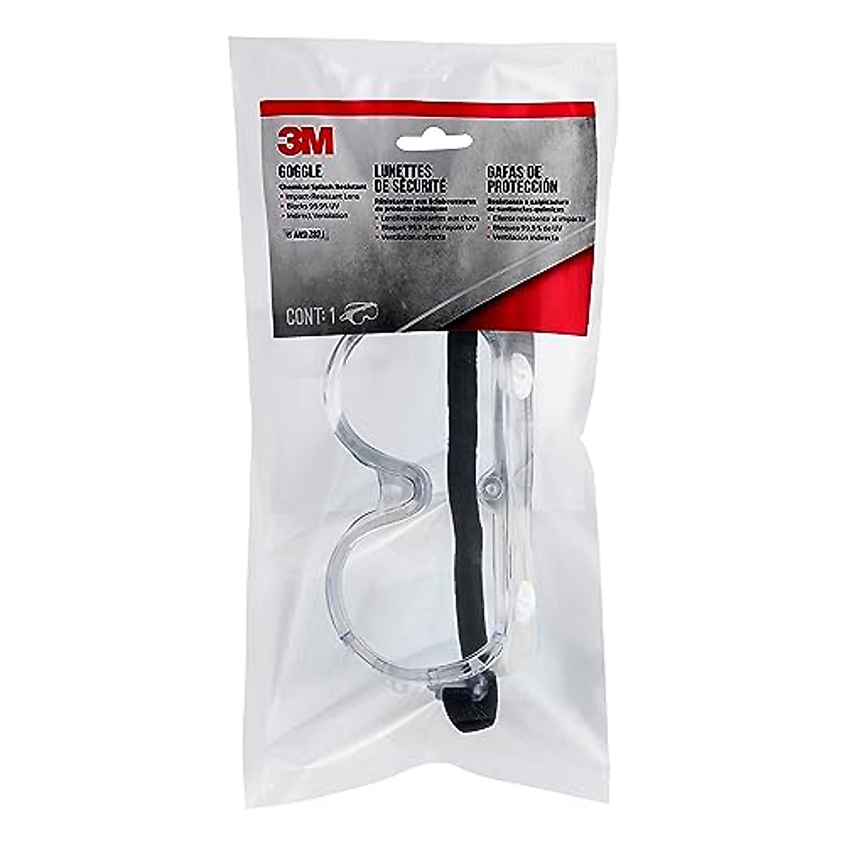3M Chemical Splash/Impact Goggle, 1 -Pack