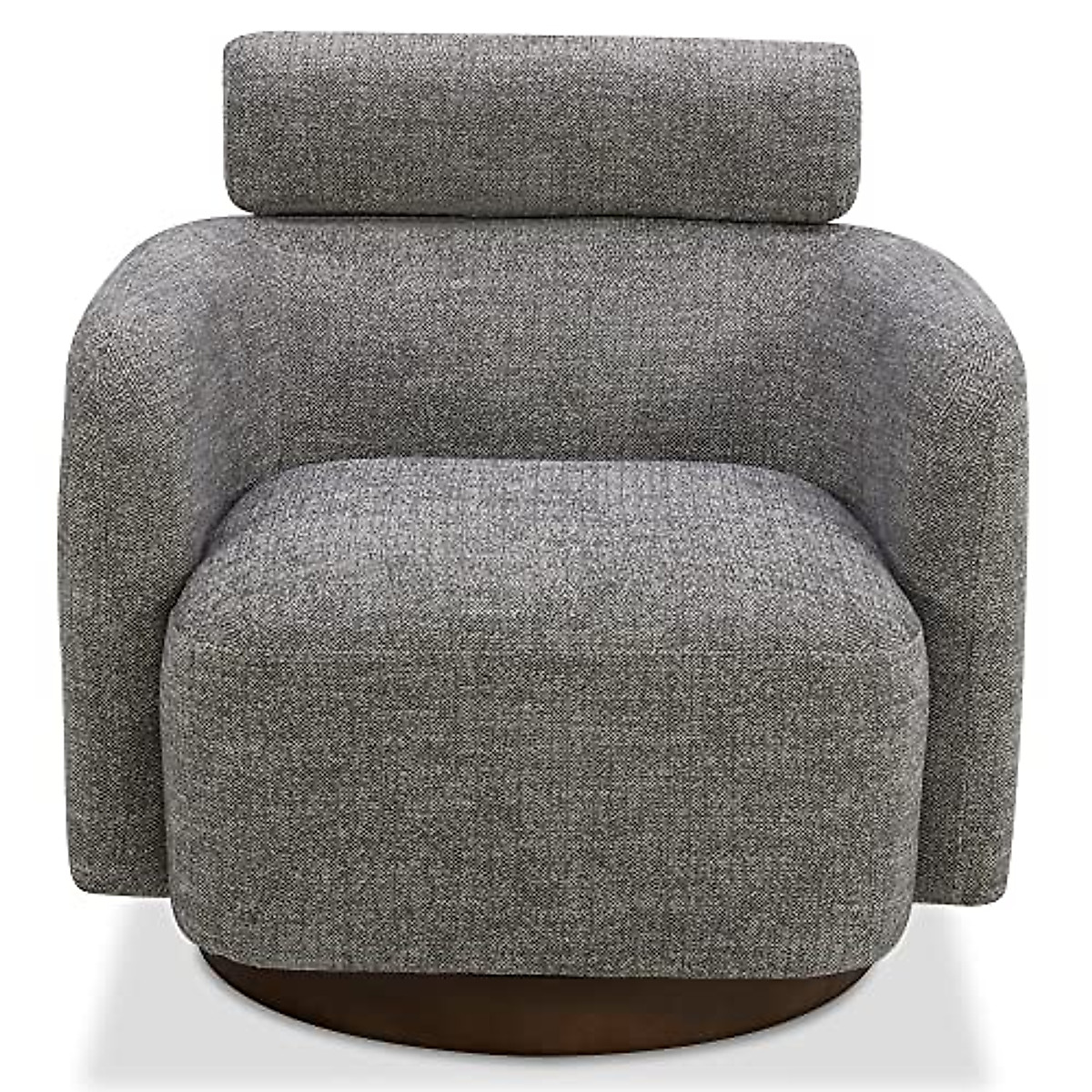CHITA Swivel Accent Chair Armchair, Barrel Chair with Adjustable Backrest for Living Room Bedroom, Pebble Grey