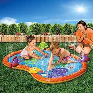BANZAI 58 Inch Sprinkle Friends Play Mat, Watermat