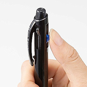 Pentel Ballpoint Pen Vicuna, Fine, Black, Red, Blue, Green, Black (BXC47A)