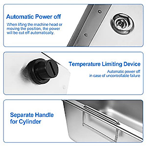 HOOCOO Commercial Electric Deep Fryer, Dual Tank Stainless Steel Deep Fryer with 2 Basket & Lid Capacity 2 x 10L Countertop Fryers for Home Kitchen and Restaurant 3600W 120V (10L 120V 1800W)